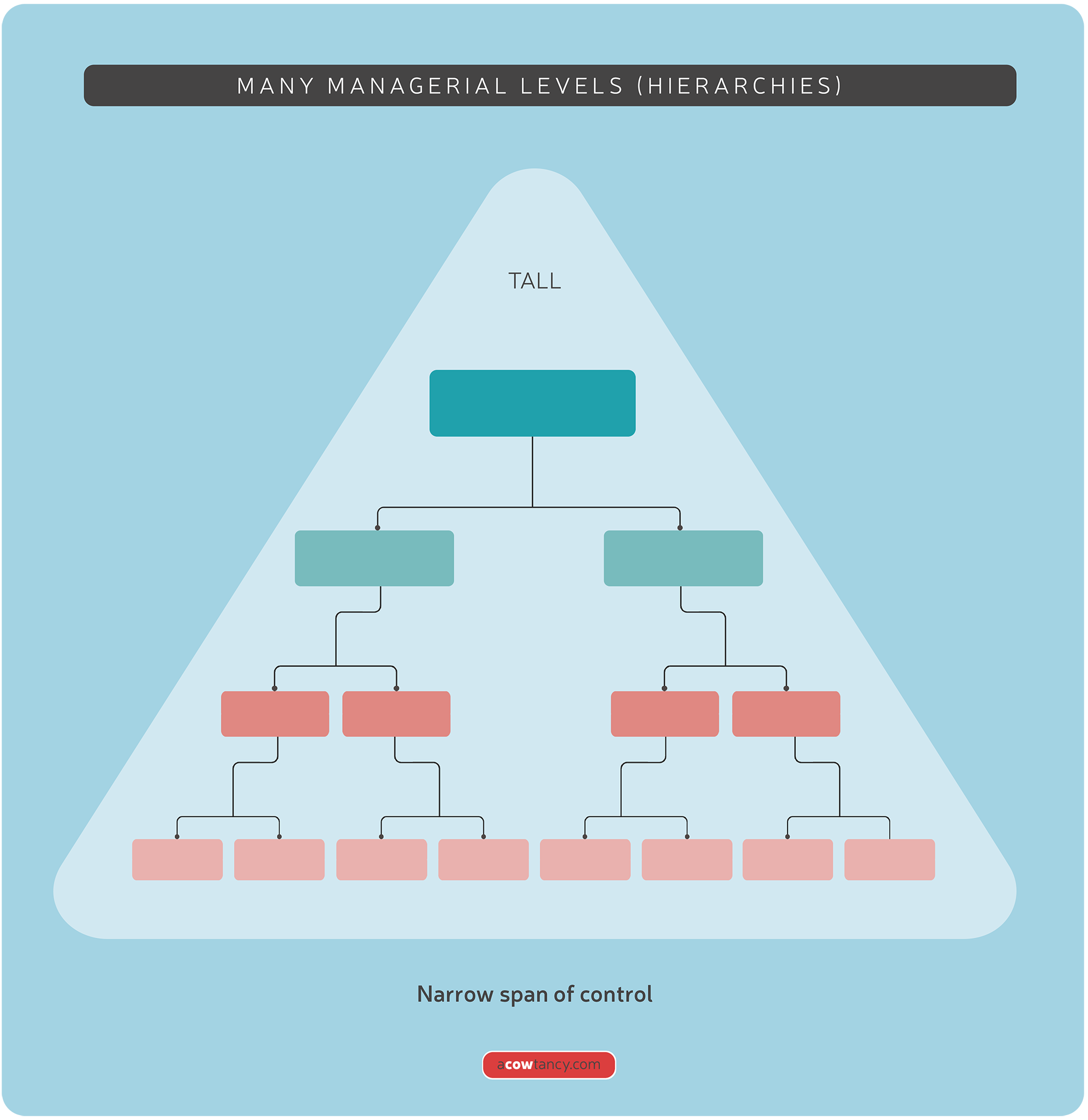 CIMA E1 Notes: D1. Tall and Flat Organisations | aCOWtancy Textbook