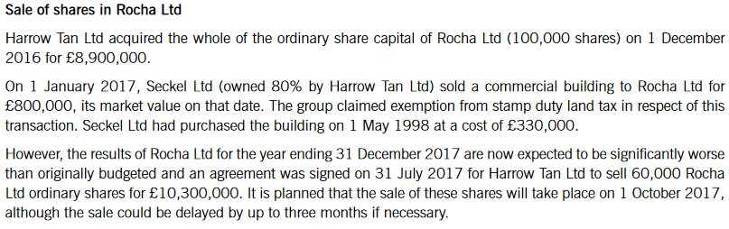 ACCA ATX (UK) Past papers - Question 1i - December 2017 Sample ...