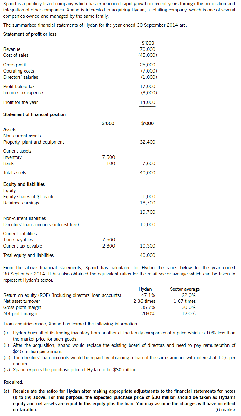 ACCA FR (F7) Past Papers: C2abcd. Profitability | aCOWtancy Textbook