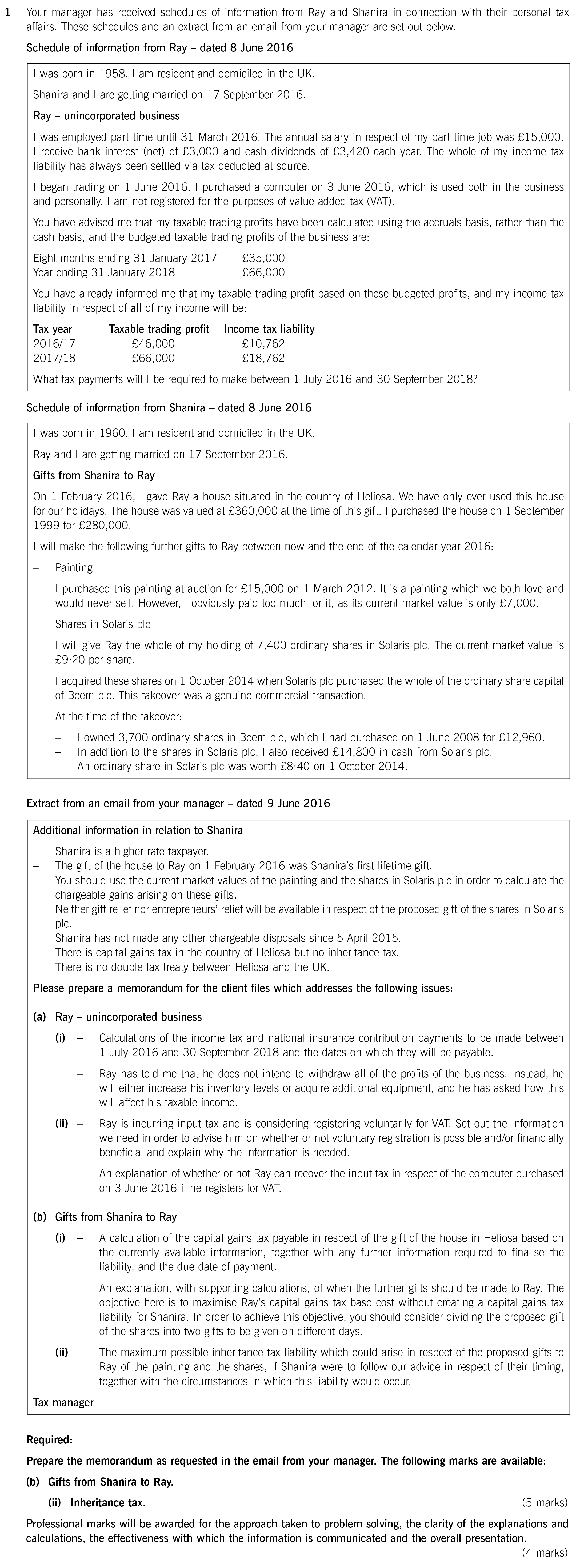 ACCA ATX (P6 UK) Past Papers: In the exam | aCOWtancy Textbook