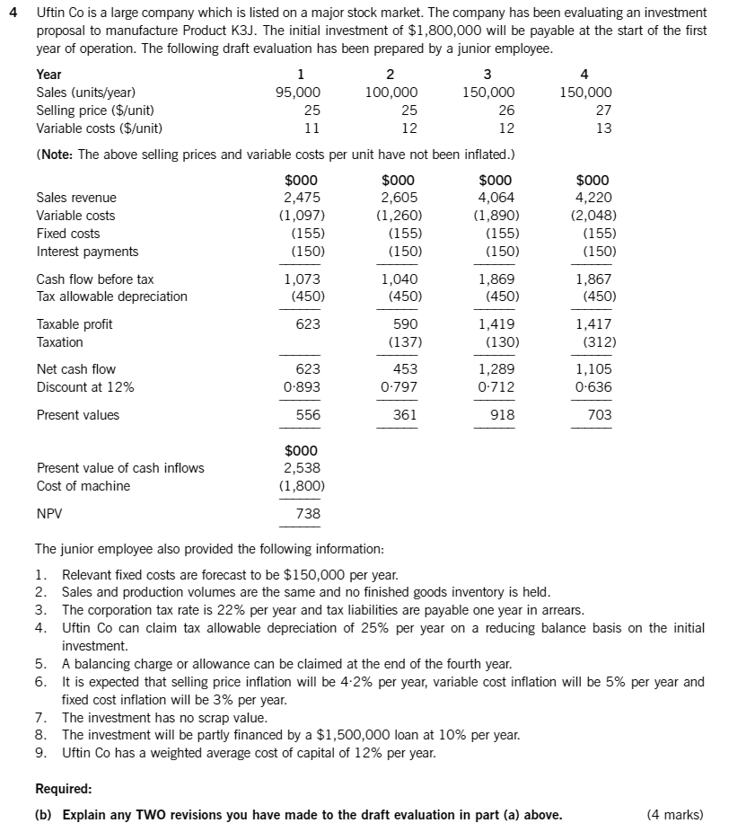 ACCA FM (F9) Past Papers: NPV | aCOWtancy Textbook